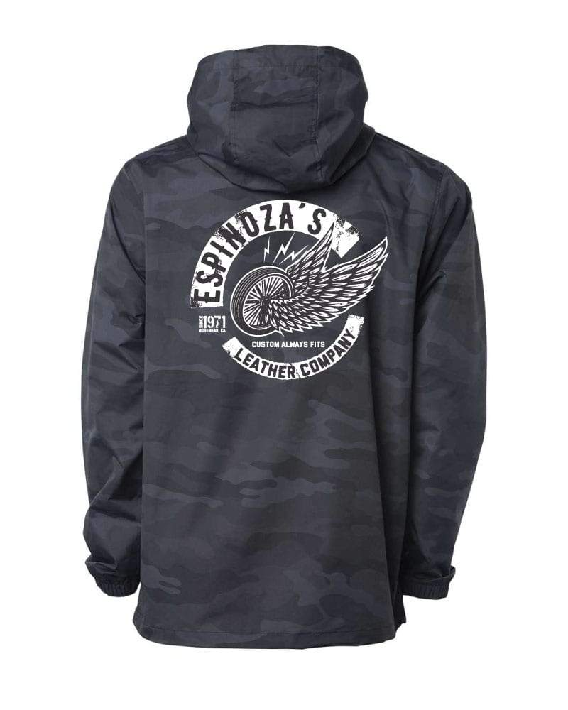 Mens Winged Wheel Black Multicam Windbreaker – Espinoza's Leather